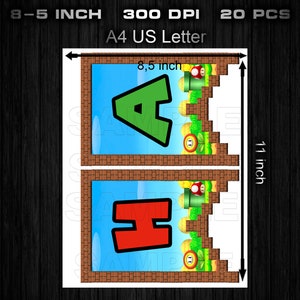 Mario Banner, Mario Party Supplies, Birthday Party, Printable Banner ...