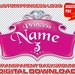 Custom Princess Logo With Name, Personalized Digital Princess Birthday ...