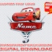 Cars Logo Personalized Cars Cake Topper Digital Cars Birthday Party ...
