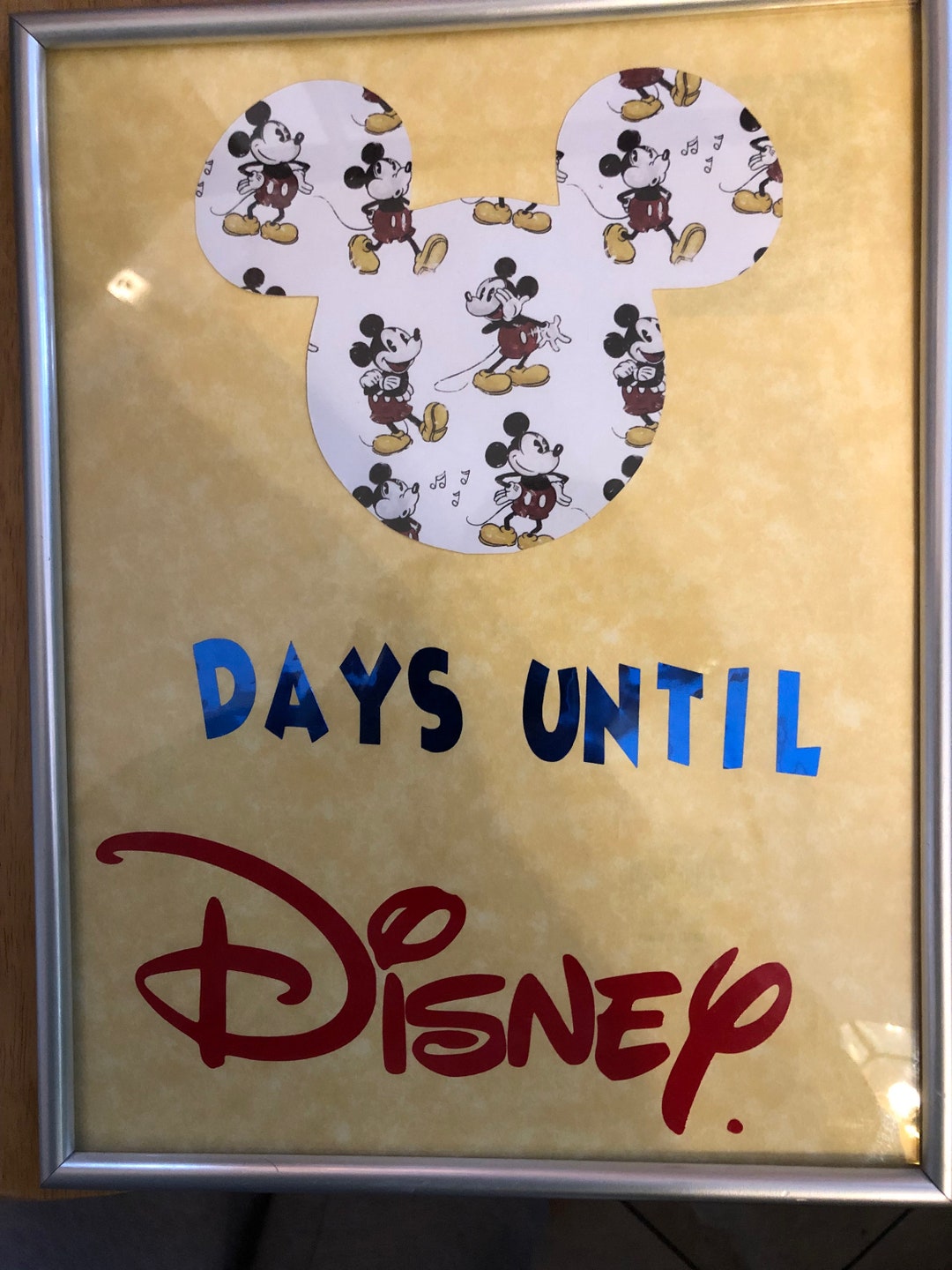 Mickey Mouse Countdown Until Your Trip Frame - Etsy