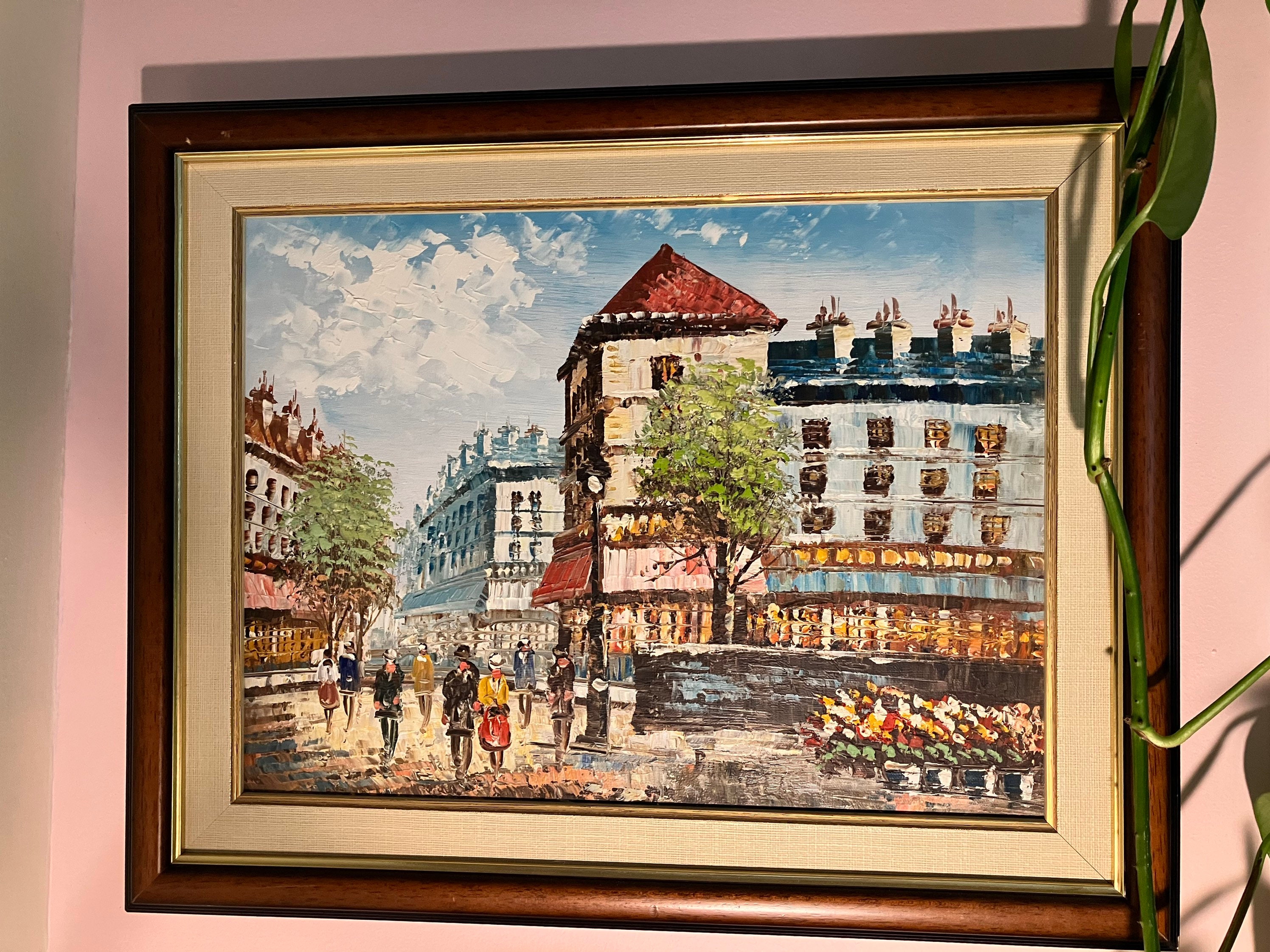 Sale Original Oil Painting Bt C. Burnett Paris Moulin Rouge - Etsy