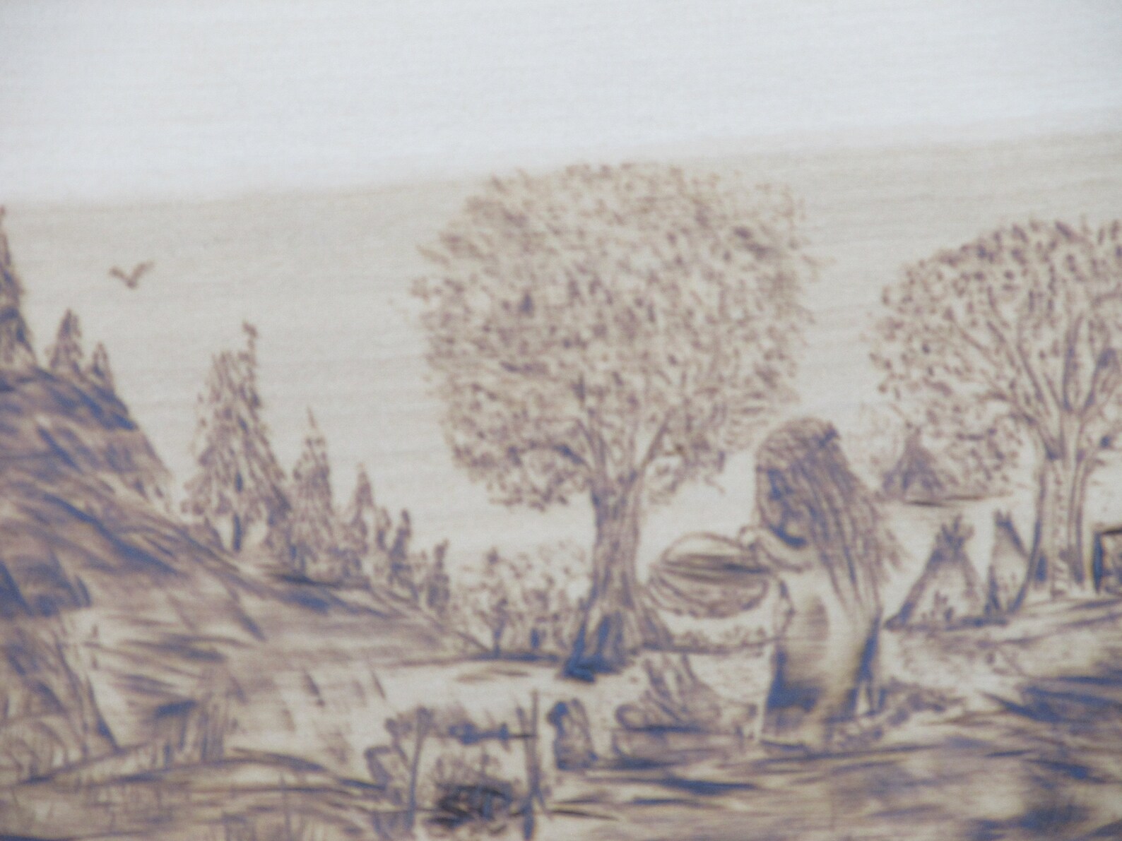 Pyrography, Indian Village, Wood Burning, Original Art, - Etsy
