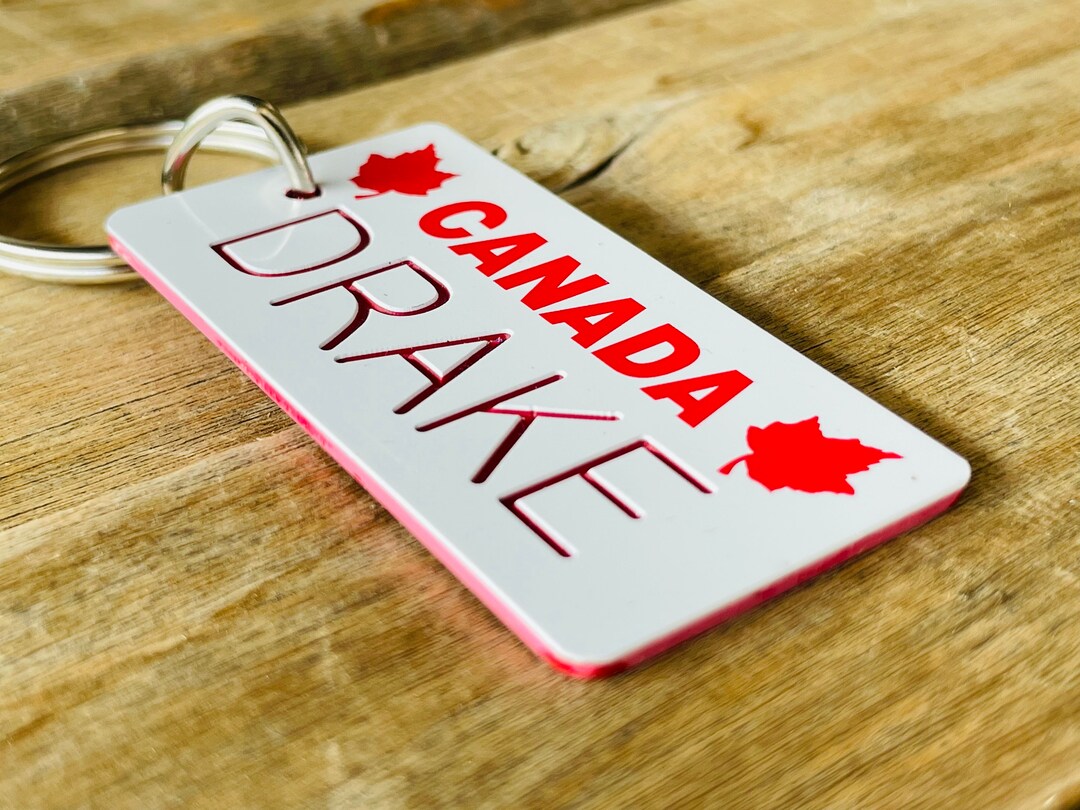 Personalized Canada Engraved Keychain - Key Ring - Key Tag - Any Name ...