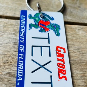 Personalized Engraved University of Florida Gators Keychain - Key Ring ...