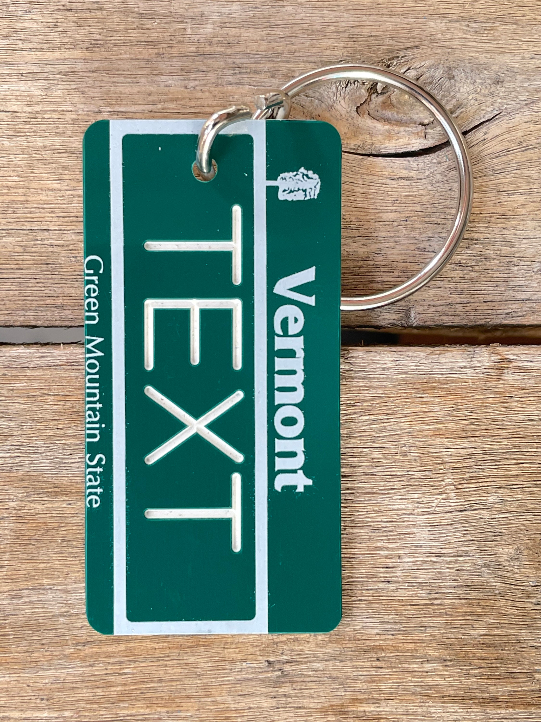 Personalized Vermont License Plate Engraved Keychain Green - Etsy