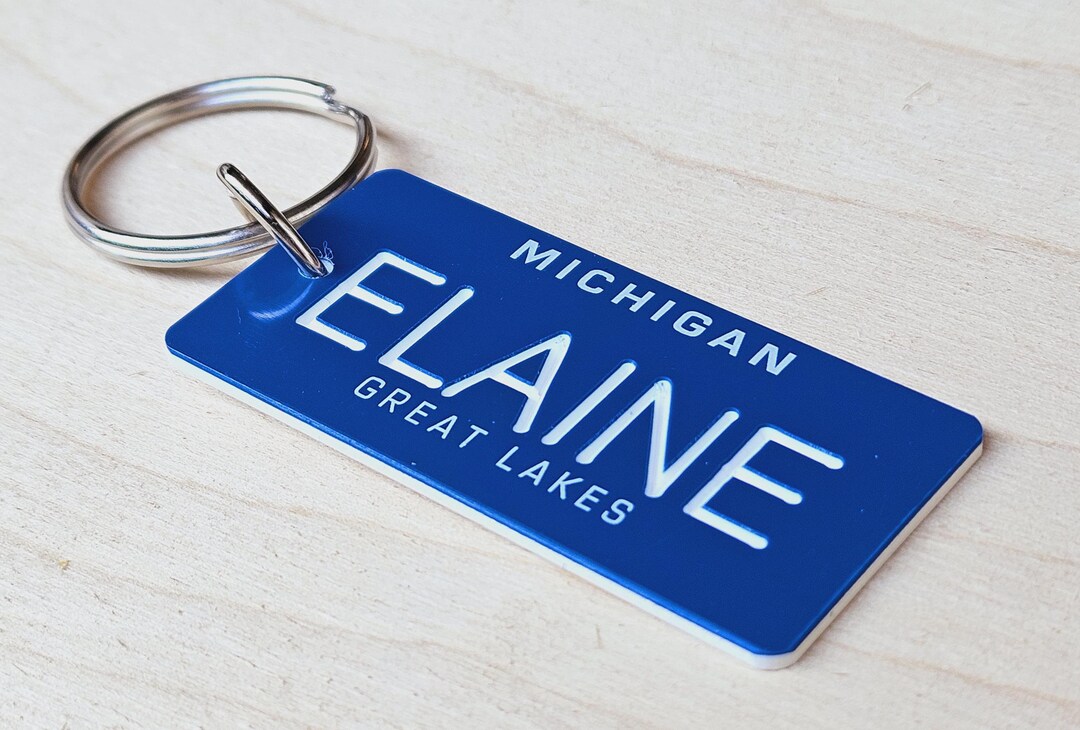 Personalized Engraved Great Lakes Michigan Keychain / Key Ring / Any ...
