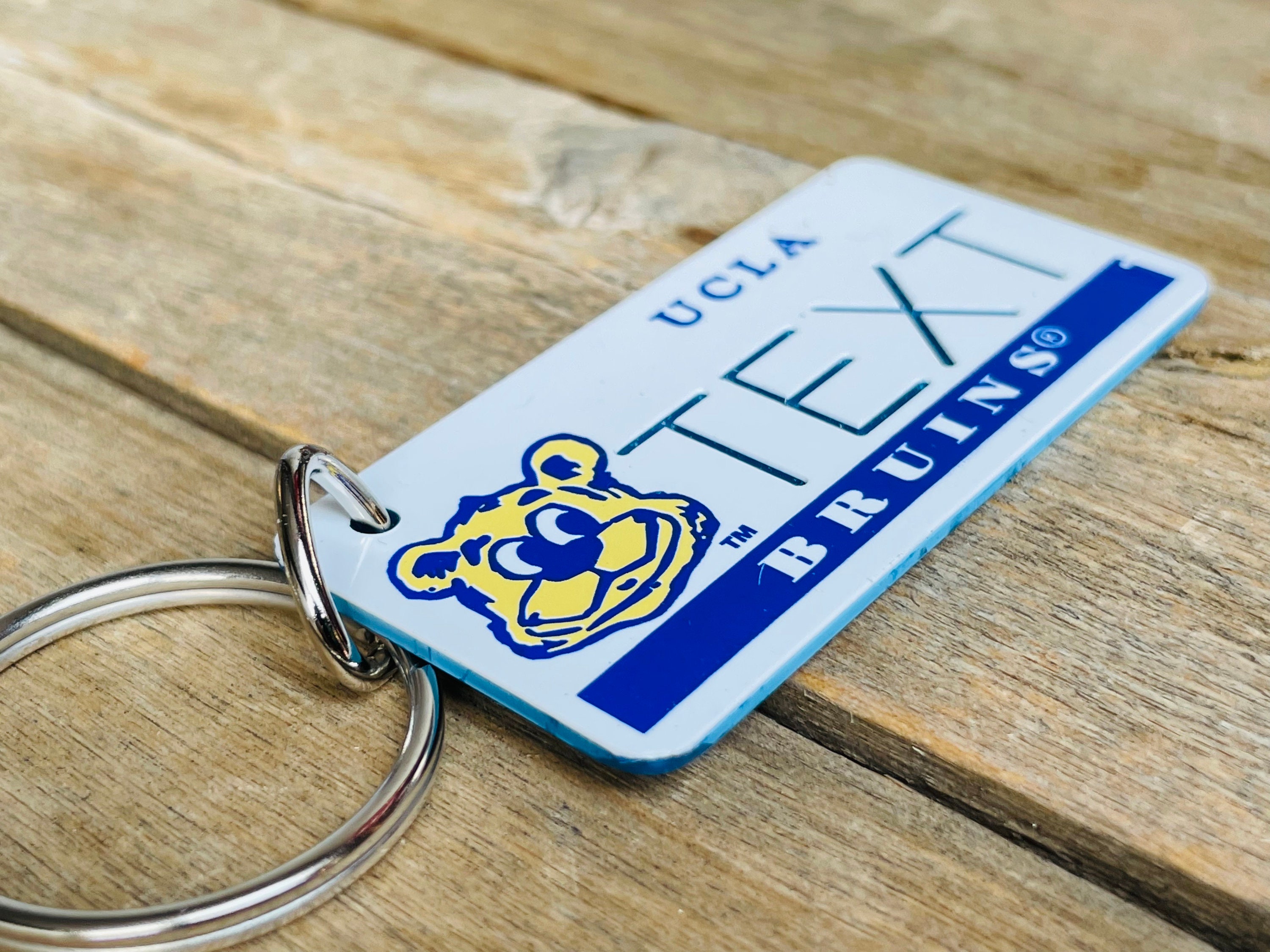 Personalized Engraved UCLA Bruins Keychain Key Ring Key - Etsy UK