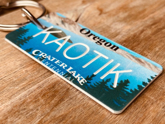 Personalized Engraved Oregon License Plate Replica Crater - Etsy