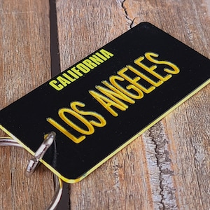 Personalized Engraved California Classic Replica License Plate Keychain ...
