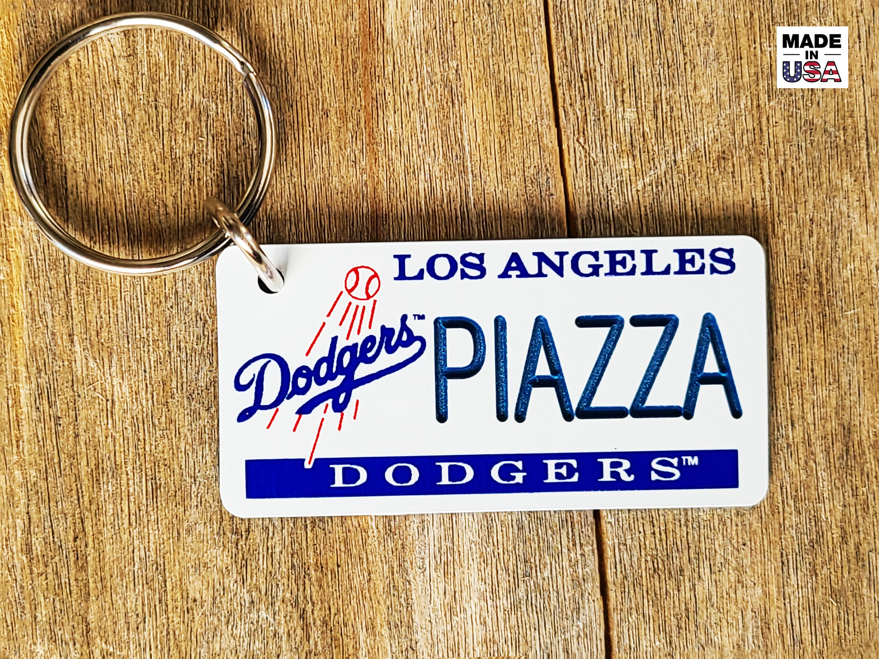 Personalized Los Angeles Dodgers Engraved Keychain Key Ring - Etsy