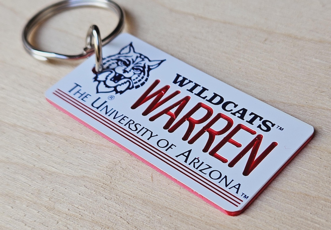 Personalized Engraved Arizona Wildcats Keychain / Key Ring / Any Name ...