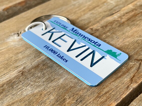 Personalized Minnesota License Plate Engraved Keychain | Etsy
