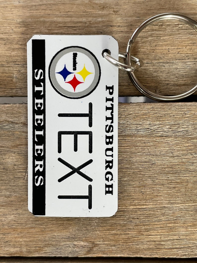 Personalized Pittsburgh Steelers Engraved Keychain Key Ring - Etsy