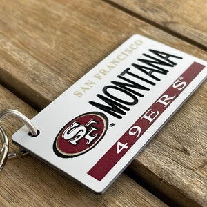 Personalized San Francisco 49ers Engraved Keychain - Key Ring - Tag ...