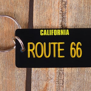 Personalized Engraved California Classic Replica License Plate Keychain ...