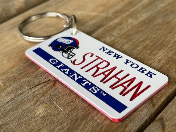 Personalized New York Giants Engraved Keychains Key Ring | Etsy