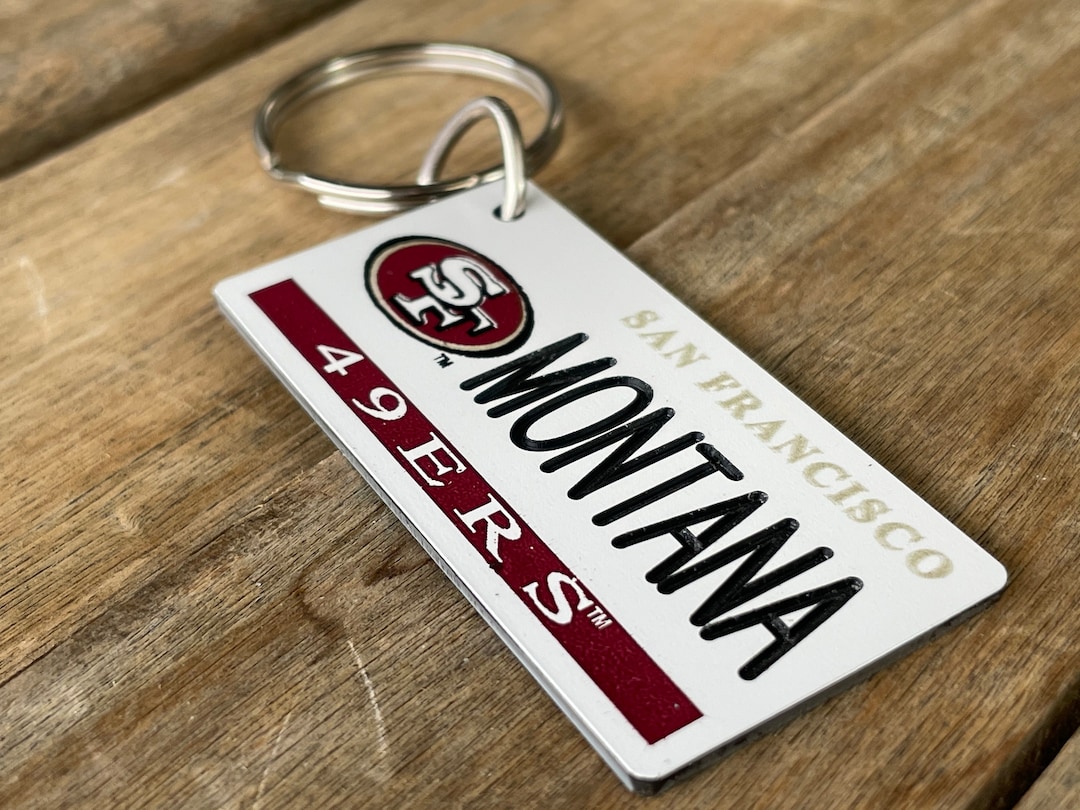 Personalized San Francisco 49ers Engraved Keychain - Key Ring - Tag ...