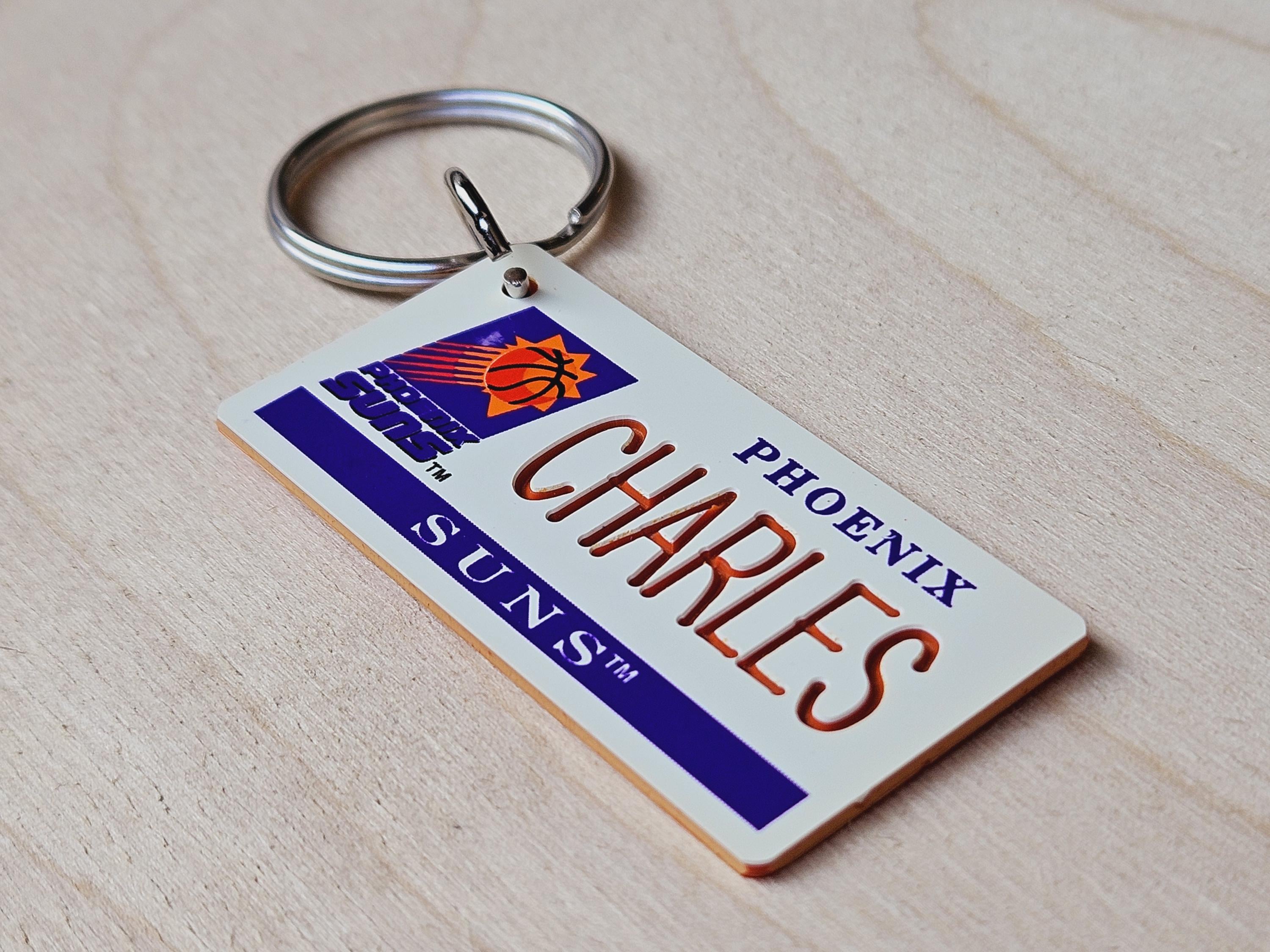 Personalized Engraved Phoenix Suns Keychain - Key Ring - Any Name Made ...