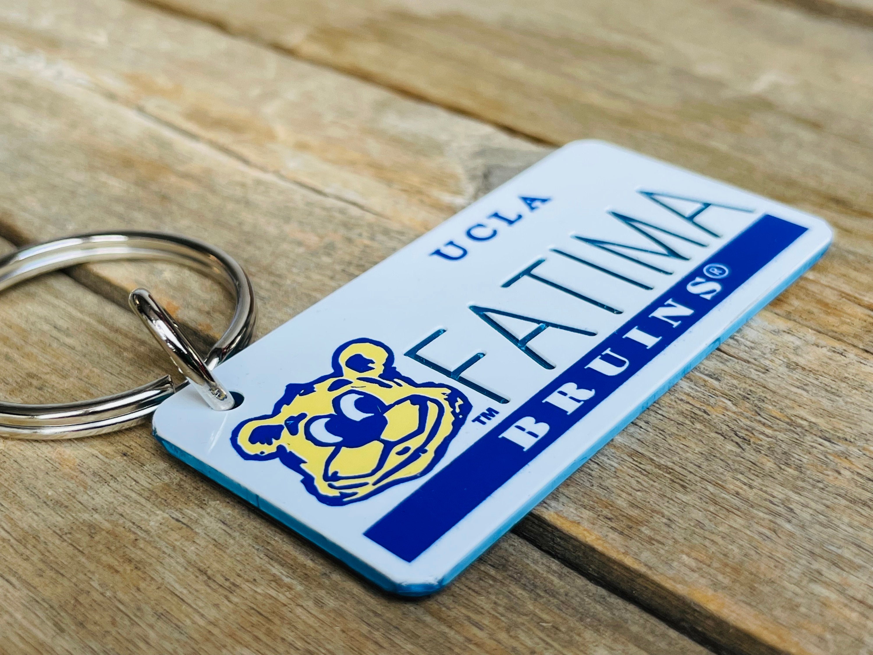 Personalized Engraved UCLA Bruins Keychain Key Ring Key | Etsy