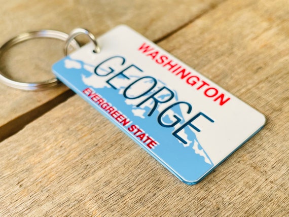 Personalized Washington Evergreen State License plate Engraved | Etsy