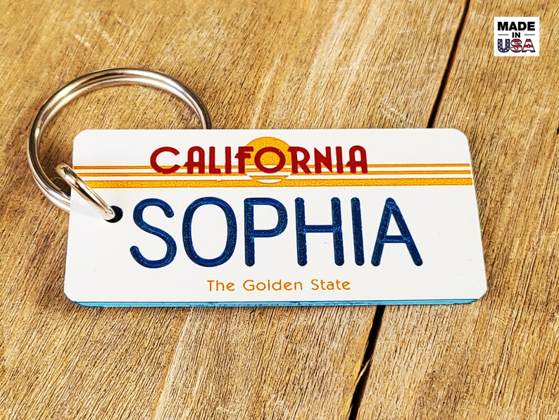 Personalized Engraved California Golden State License Plate - Etsy