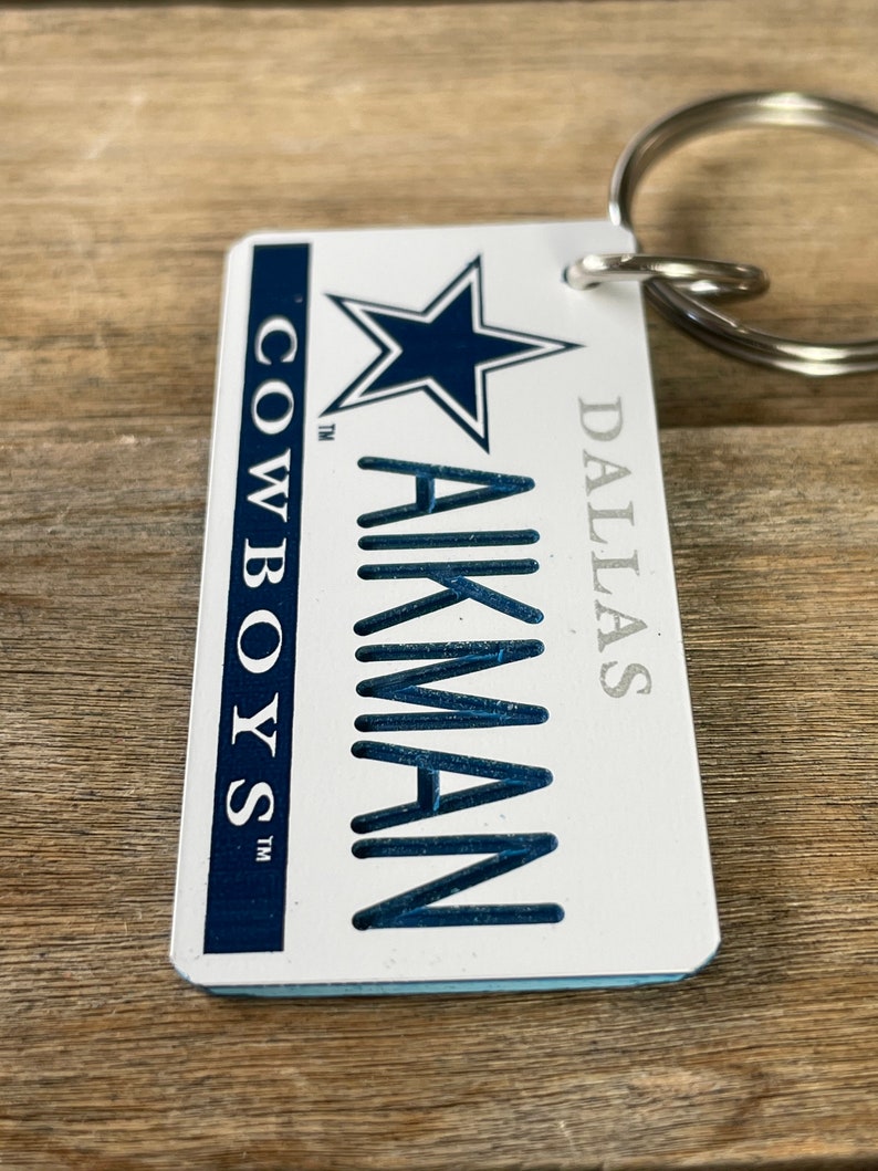 Personalized Dallas Cowboys Engraved Keychain Key Ring Tag - Etsy