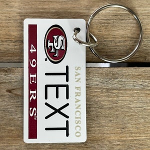 Personalized San Francisco 49ers Engraved Keychain - Key Ring - Tag ...