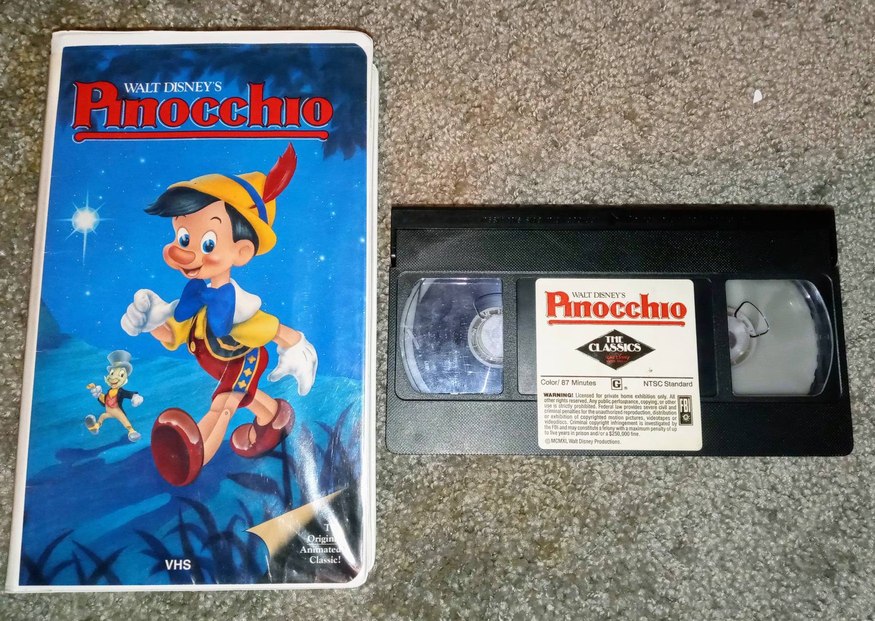 Disney Pinocchio VHS - Etsy