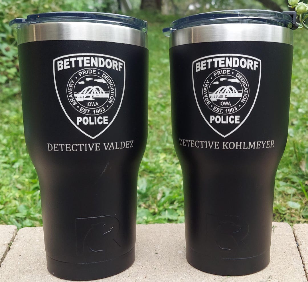 Custom Police Officer Law Enforcement Laser Engraved Tumbler - Police ...