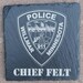 Custom Police Officer Law Enforcement Laser Engraved Slate Coaster Set ...