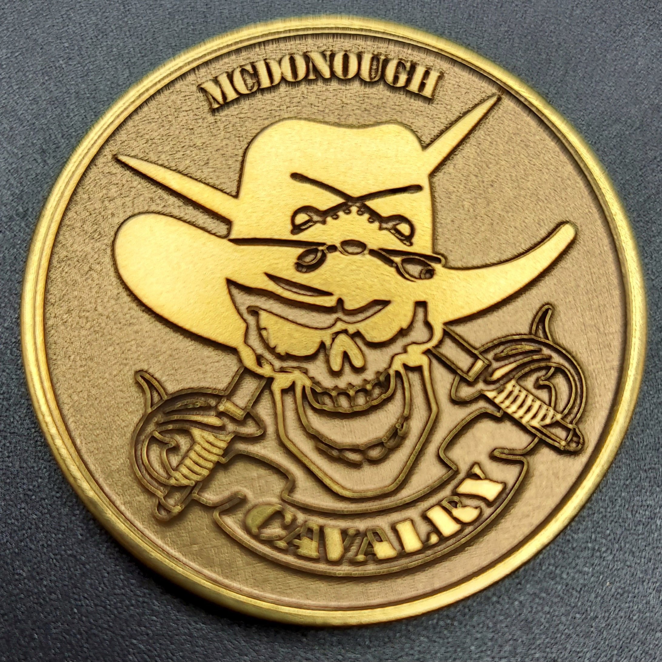Custom Laser Engraved Brass / Stainless Steel Challenge Coin - Military ...