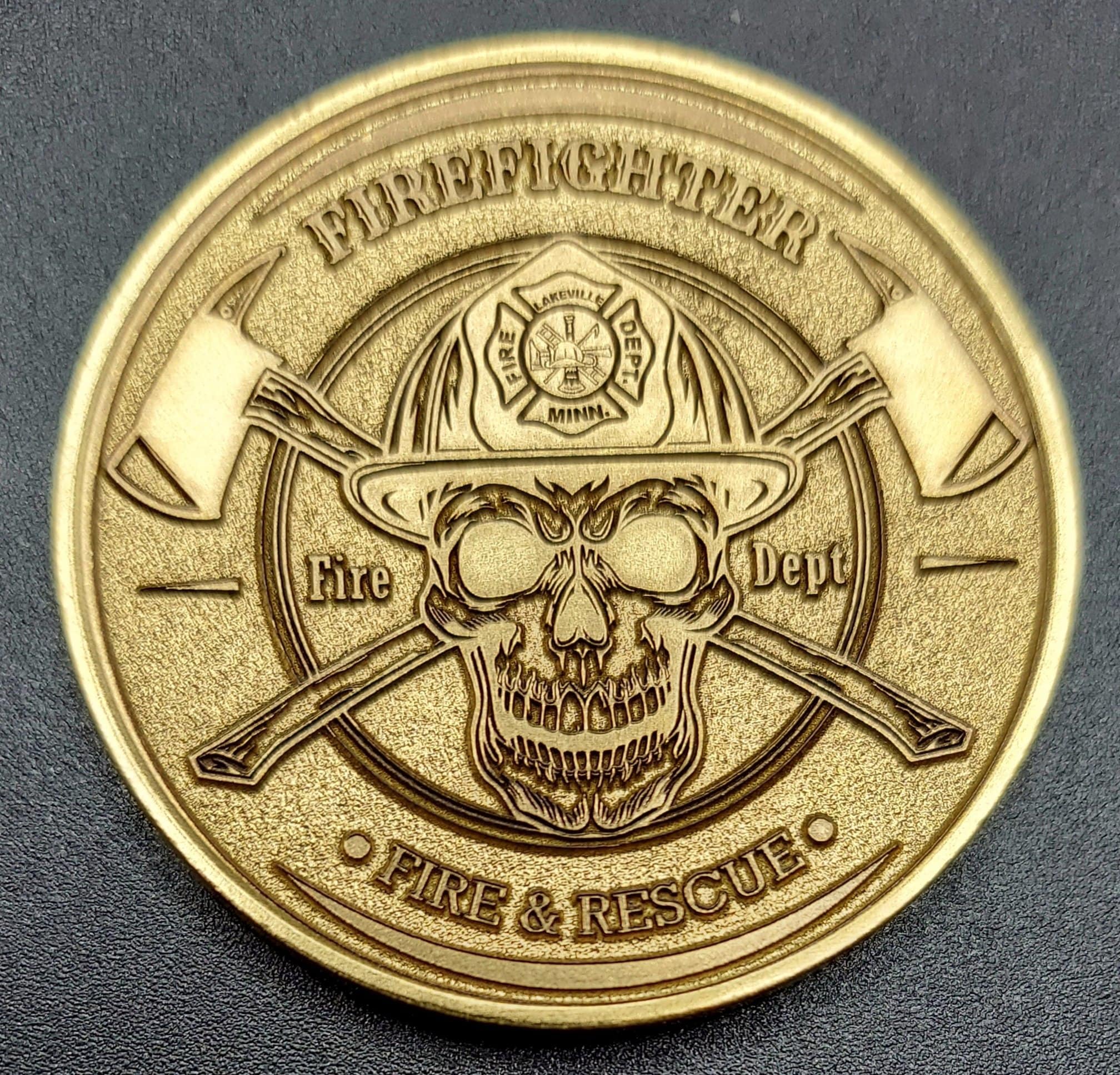 Custom Laser Engraved Brass / Stainless Steel Challenge Coin ...
