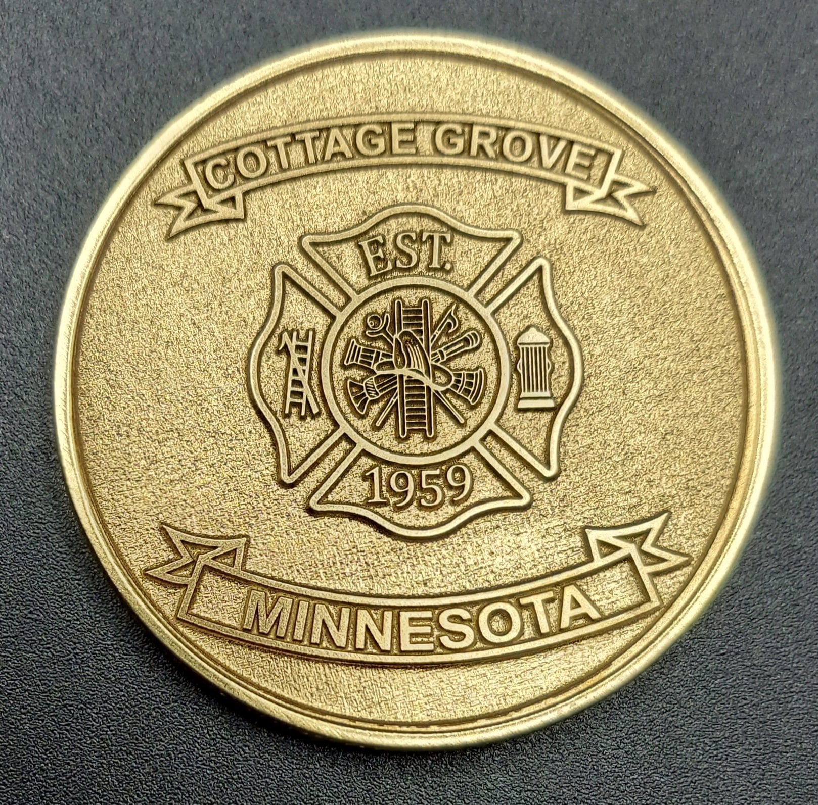 Custom Laser Engraved Brass / Stainless Steel Challenge Coin ...