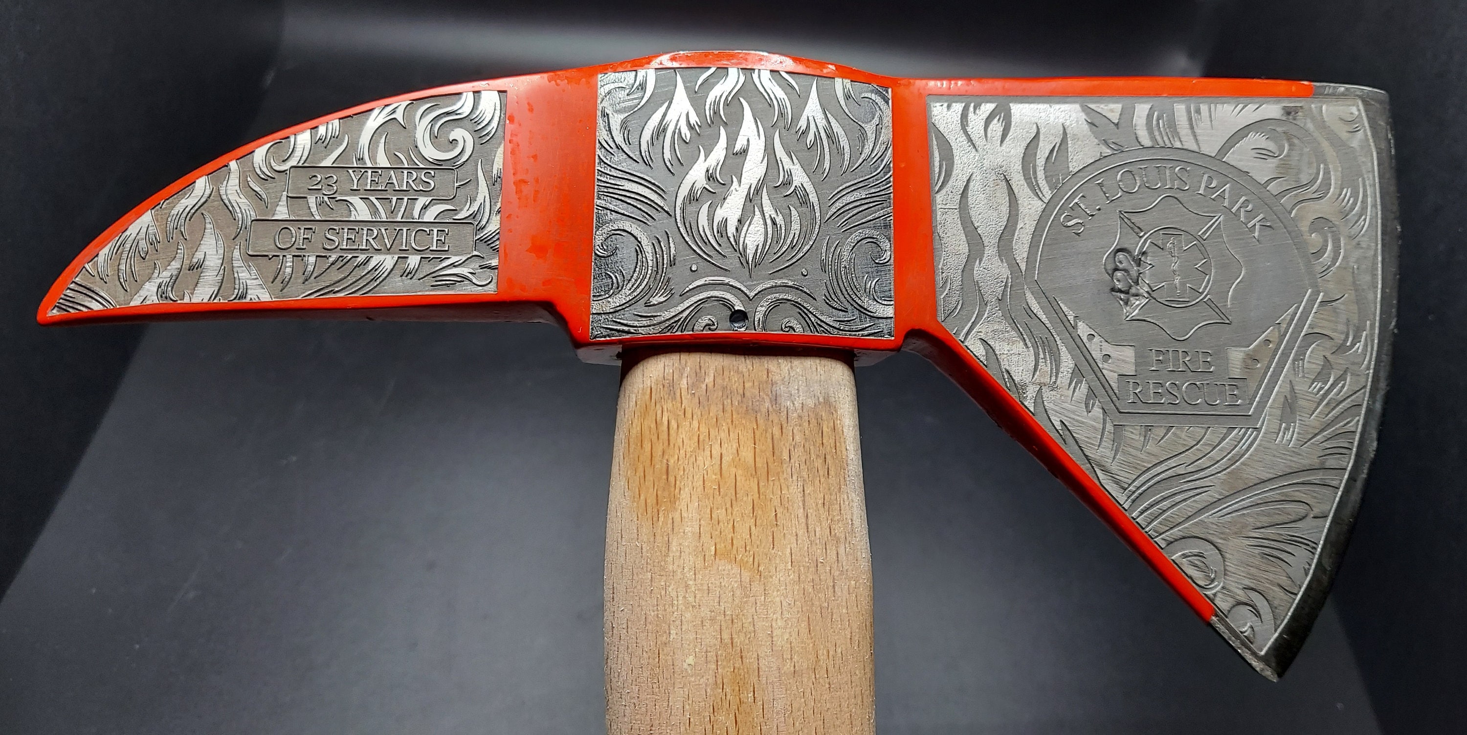 Custom Laser Engraved Fireman's Axe Deep Engraved Fireman, Firefighter ...