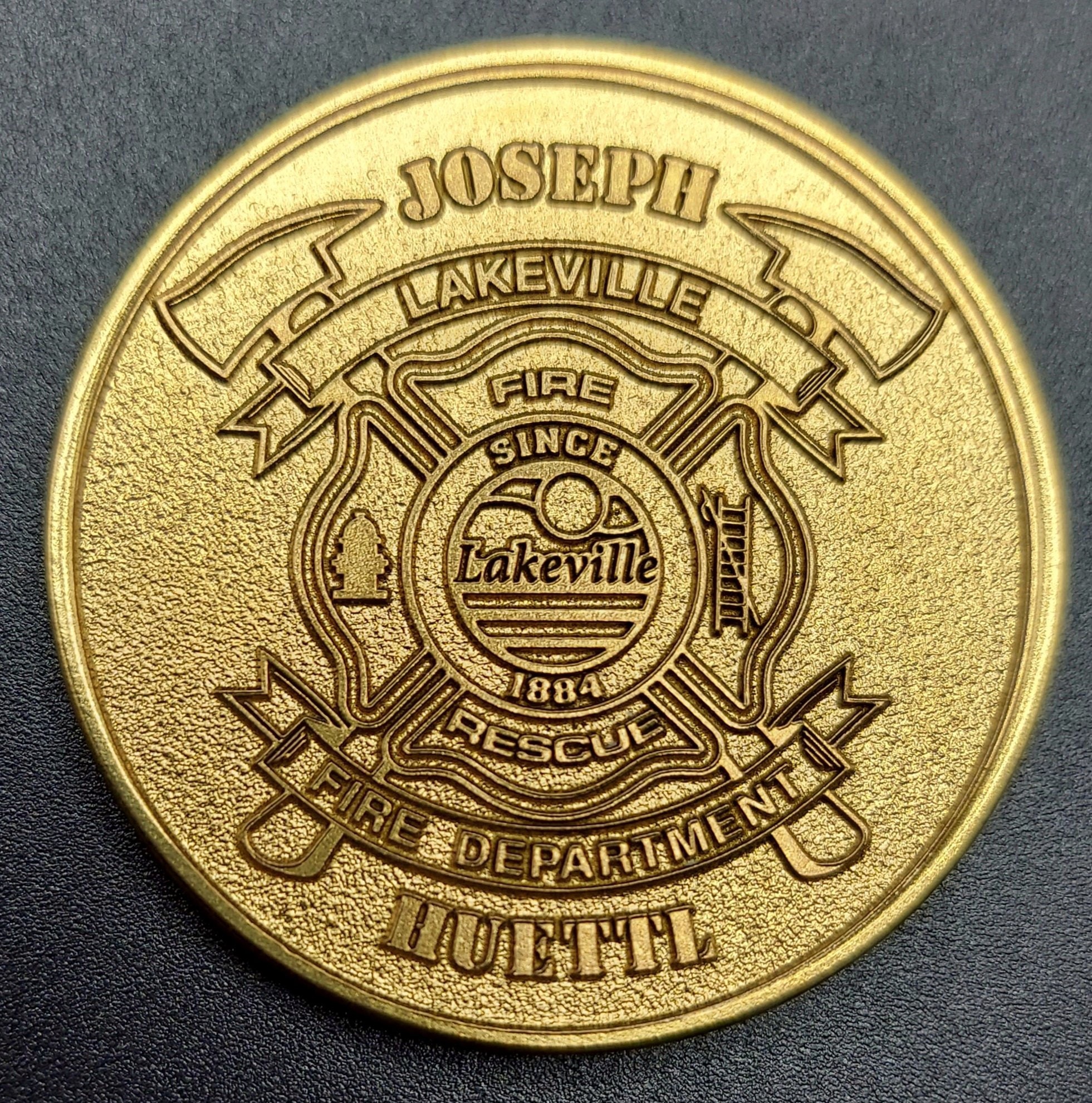 Custom Laser Engraved Brass / Stainless Steel Challenge Coin ...