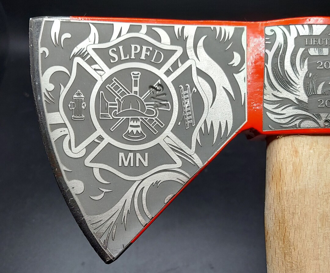 Custom Laser Engraved Fireman's Axe - Deep Engraved - Fireman ...
