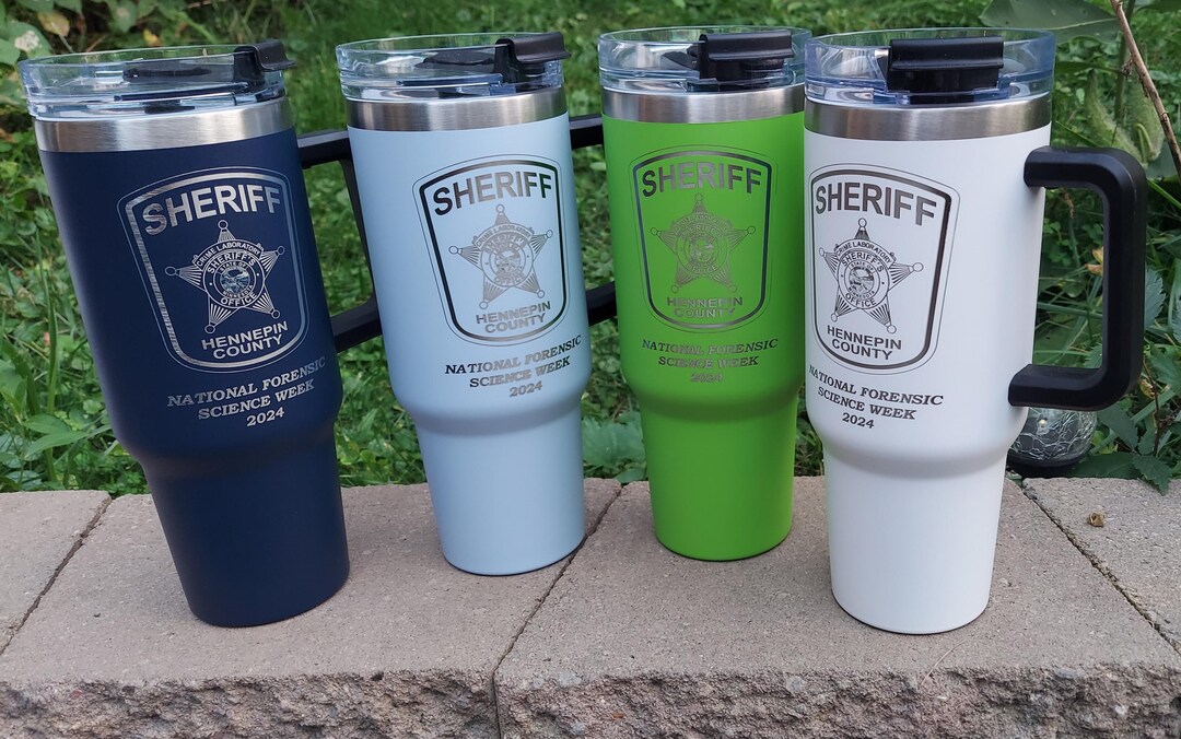 Custom Police Officer Law Enforcement Laser Engraved Tumbler - Police ...