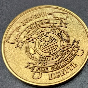 Custom Laser Engraved Brass / Stainless Steel Challenge Coin ...