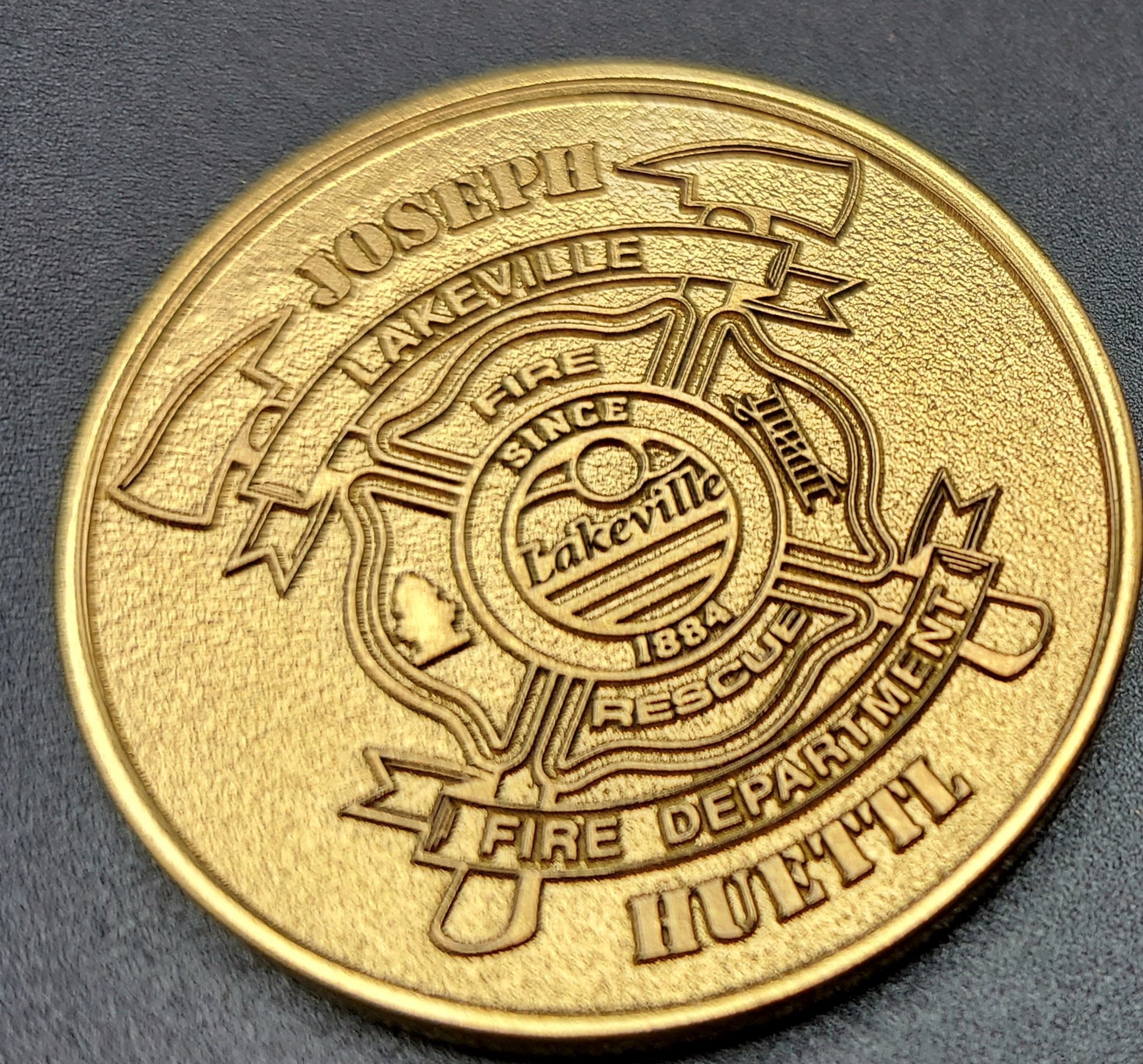 Custom Laser Engraved Brass / Stainless Steel Challenge Coin ...