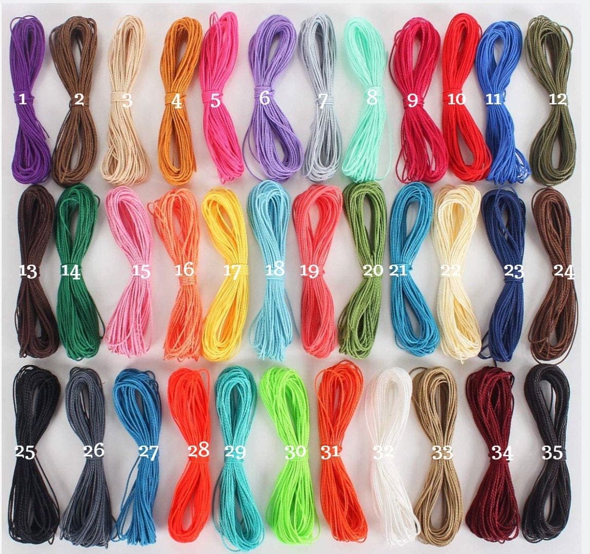 Custom Waterproof Wax String Bracelets Pura Vida Inspired - Etsy