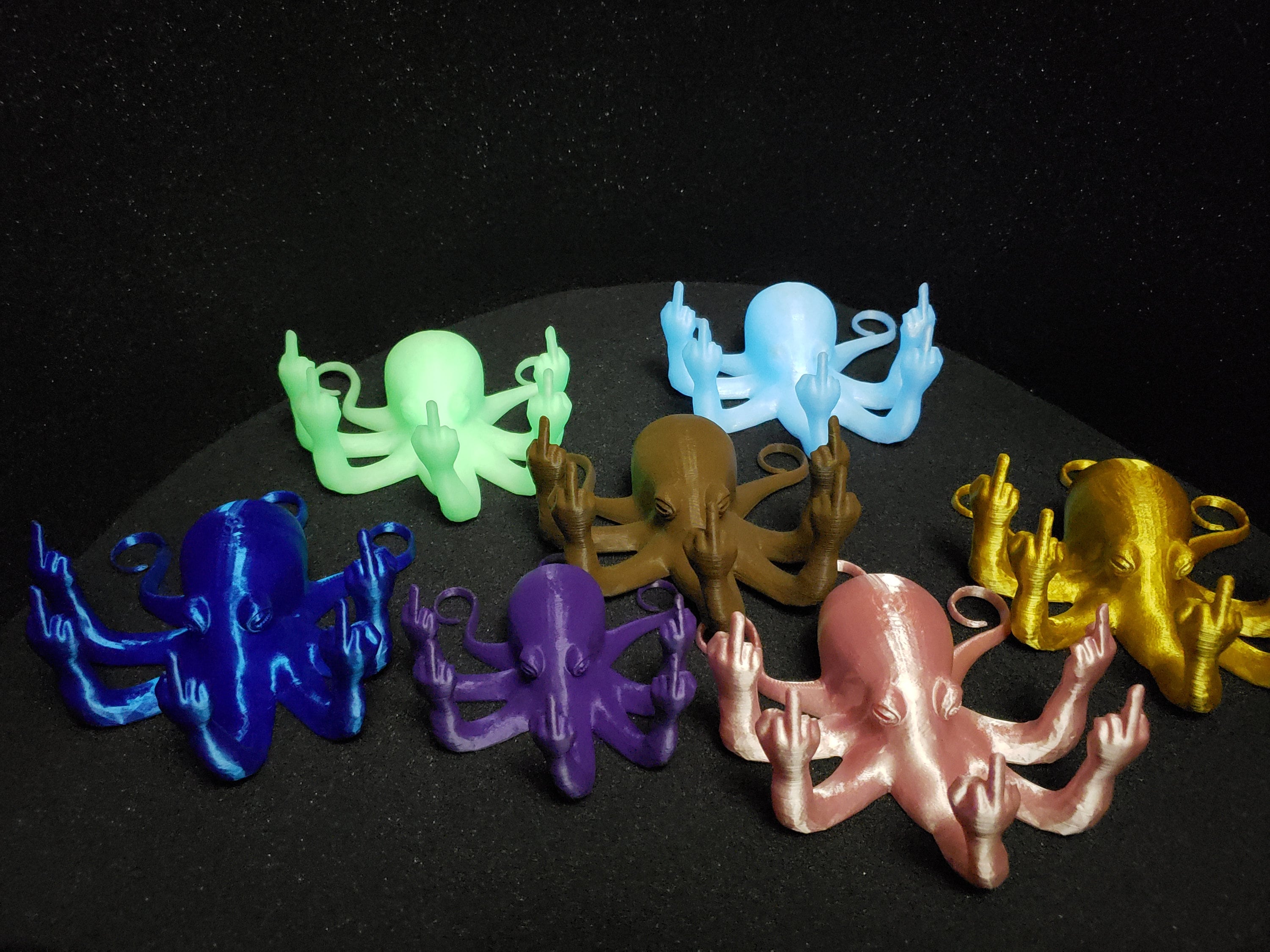 Fucktopus Middle Finger Octopus 3d Print - Etsy Australia