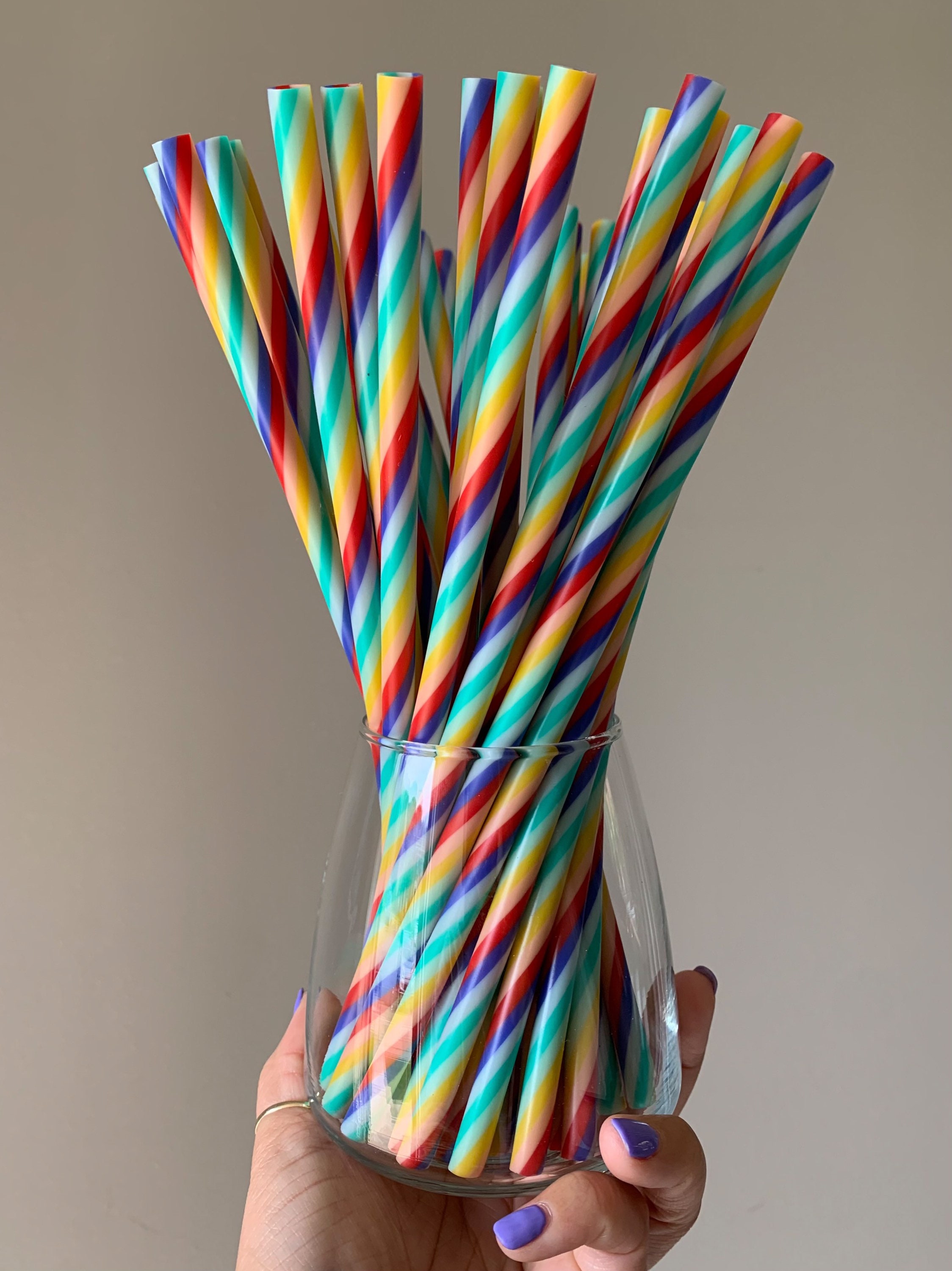 Rainbow straw | Etsy