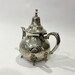 Vintage Moroccan Teapot Handmade Silver Plated Alpaca Engraved Moroccan ...