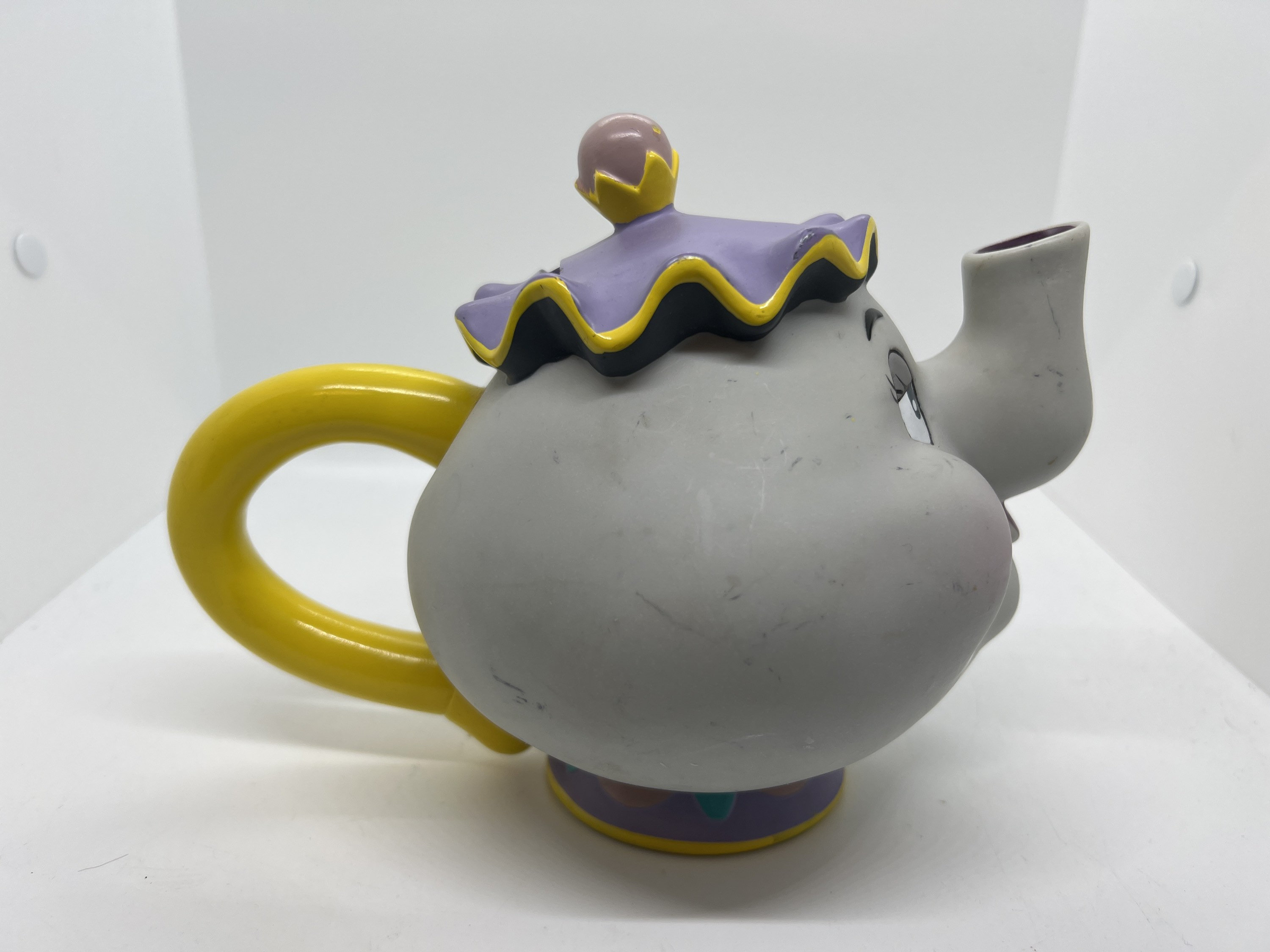 Vintage Disney Mrs Potts Teapot Plastic Coin Bank From Beauty - Etsy