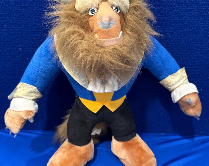 Vintage Disney 15” Beast Plush Mattel Circa 1992 - Etsy