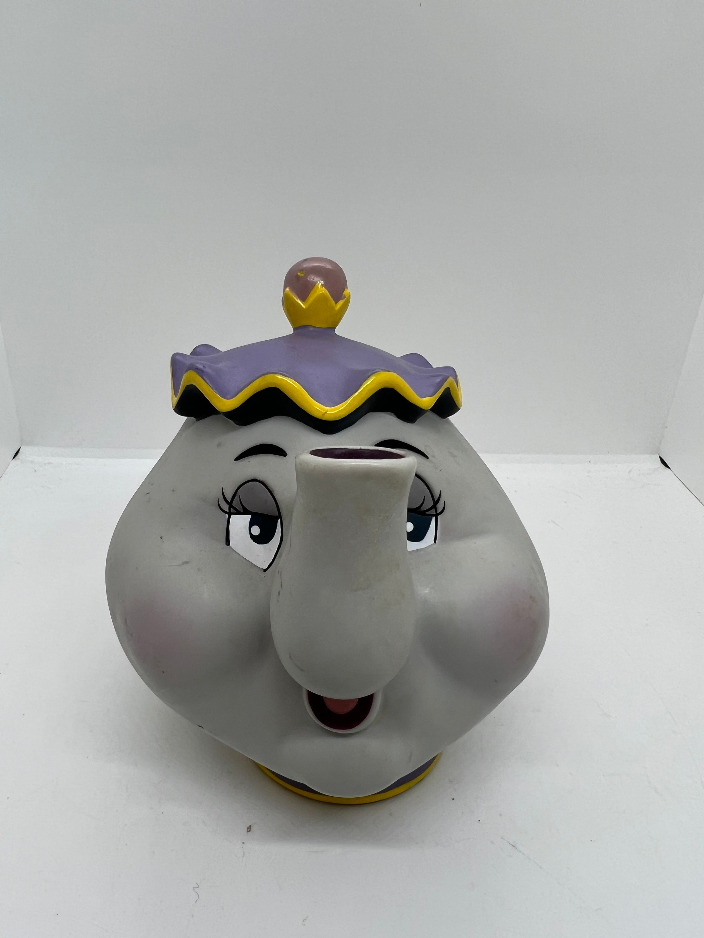 Vintage Disney Mrs Potts Teapot Plastic Coin Bank From Beauty - Etsy