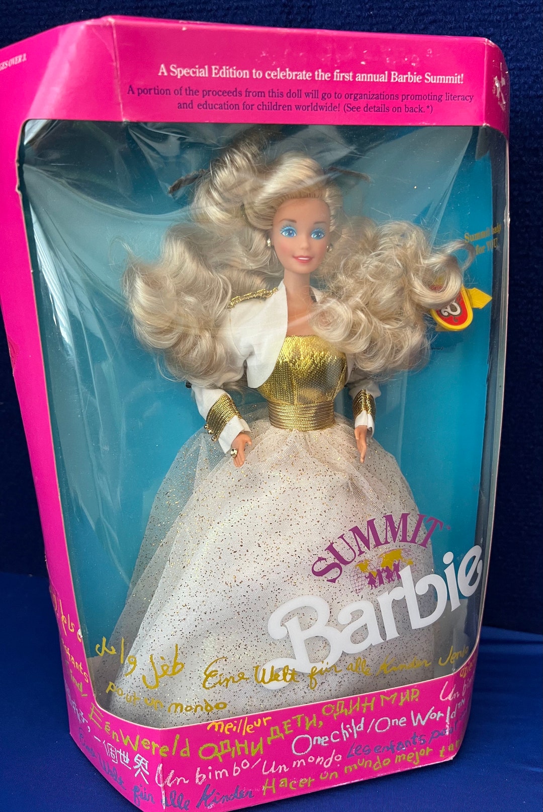 Mattel Summit Barbie Blonde Doll 1990 Special Edition New in Box #7027 ...