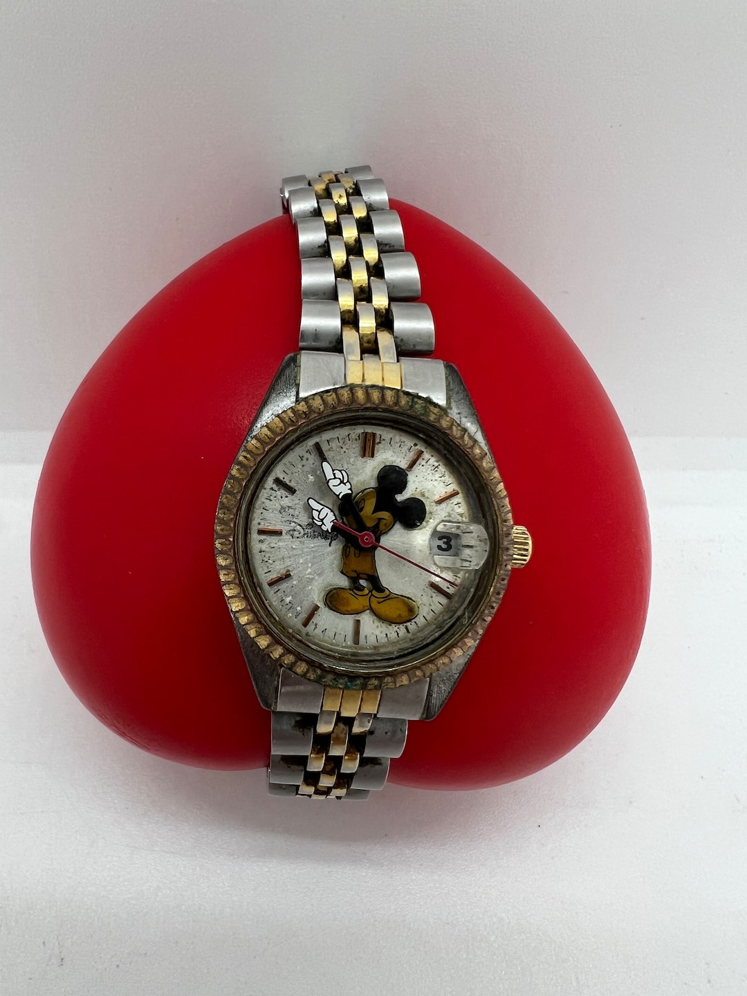 Vintage Two-tone Disney Mickey Watch. - Etsy