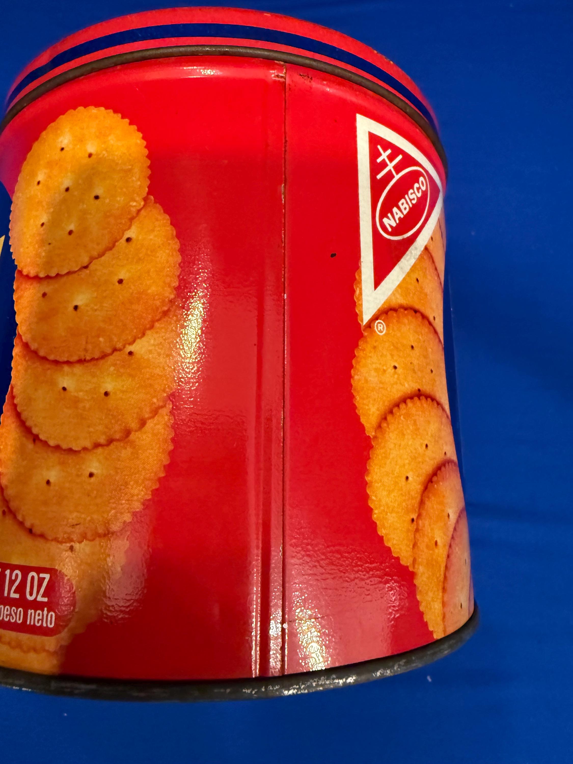 Vintage 1982 Round Nabisco Ritz Crackers Tin Can Collectible Tin - Etsy