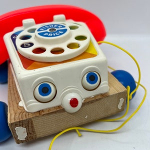 Vintage 1960’s Fisher Price Chatter Phone Pull Toy #727 - Etsy